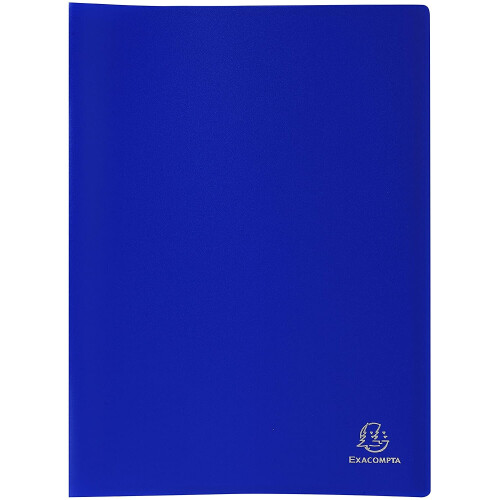 Exacompta Soft PP Display Book, A4, 10 pockets - Blue on OnBuy
