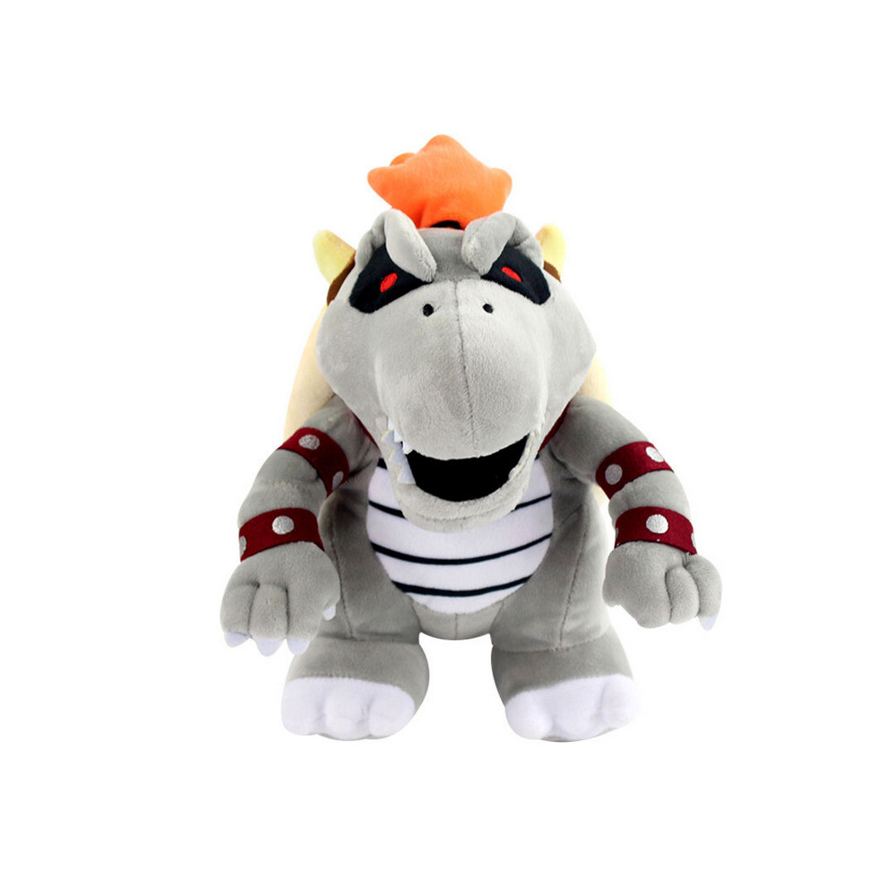 (Grey Kuba ) Super Mario Bros King Koopa Plush Doll Stuffed Toy on OnBuy