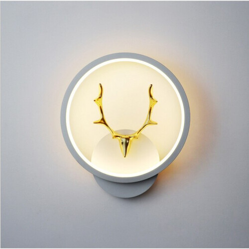 Nordic Round Wall Light White Led Wall Light Indoor Modern Wall Lamp ...