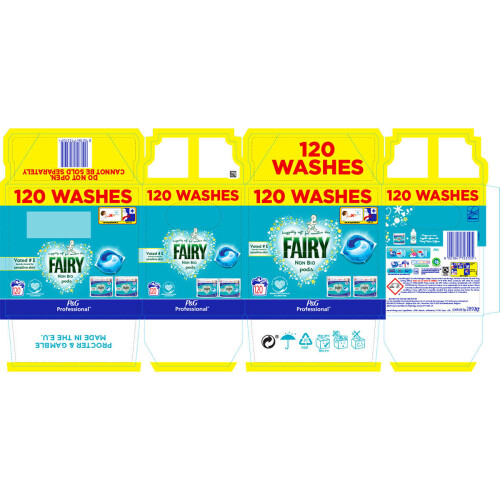 Fairy Non Bio Pods Extraordinary Cleaning Washing Capsule 120 Washes on ...