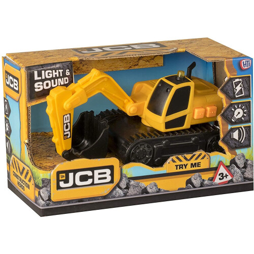 JCB Excavator Digger Construction Toy Vehicle / Truck with Light and ...