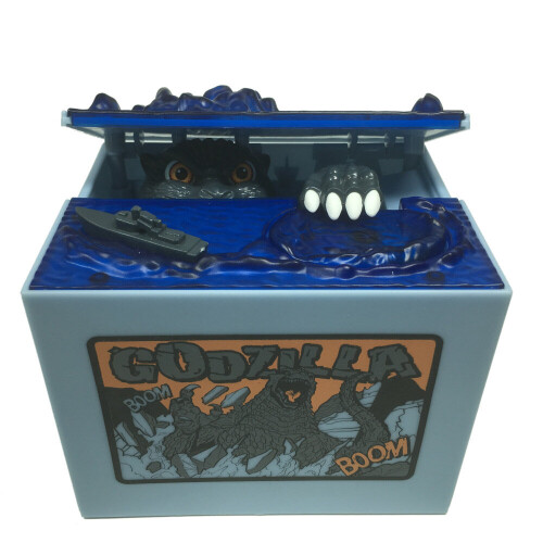 Godzilla Dinosaur Electric Money Box Piggy Bank Toy With Music Gift on ...