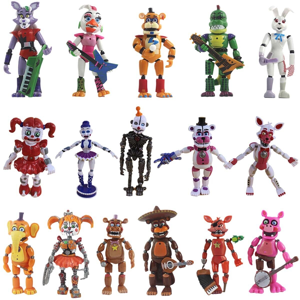 FNAF Five Nights At Freddy's Mini Action Figures Toys Model Funtime ...