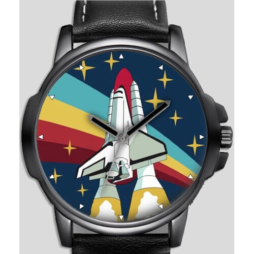 Space Shuttle Launch Colourful Art Beautiful Unique Wrist Watch on OnBuy