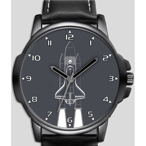 Space Shuttle Launch Sketch Art Beautiful Unique Wrist Watch on OnBuy