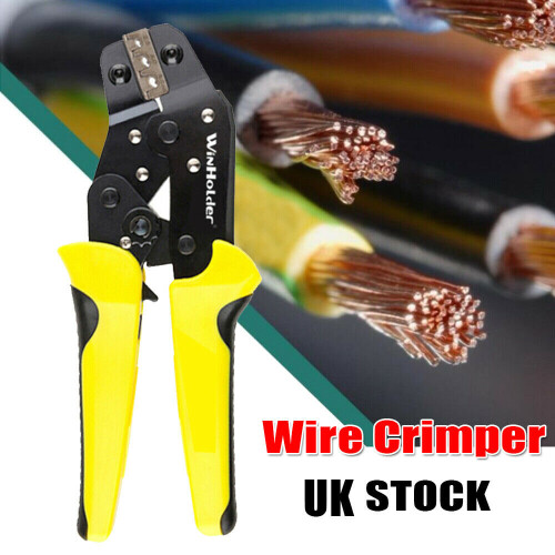 Insulated Cable Connectors Terminal Ratchet Crimping Tool Wire Crimper ...