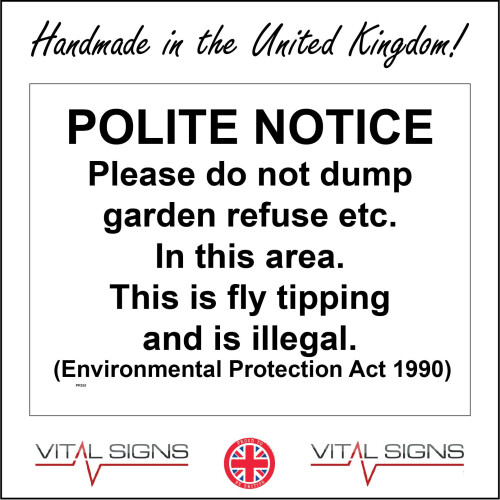 (300 x 200mm - 12 x 8, D - 1mm Pvc Foamex) PR352 Polite Notice Please ...