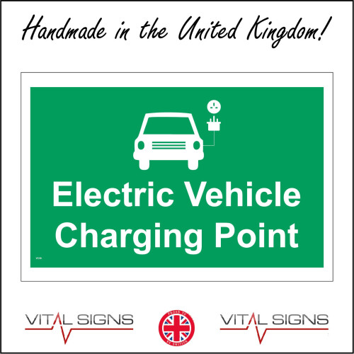 VE298 Electrical Vehicle Charge Point Sign Car Charging Station Energy ...