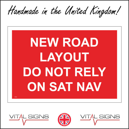 (150 x 100mm - 6 x 4, D - 1mm Pvc Foamex) VE232 New Road Layout Ahead ...