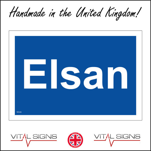 (600 x 450mm - 24 x 18, D - 1mm Pvc Foamex) VE326 Elsan Sign Water ...
