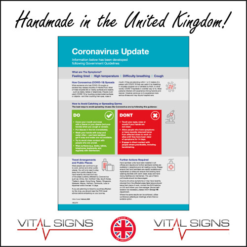 (450 x 600mm - 18 x 24, B - Magnetic - Vehicle Grade) MU279 Corona Info ...