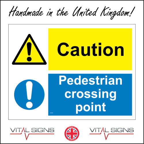 (600 x 400mm - 24 x 16, C - Dibond / Composite Aluminium) MU249 Caution ...