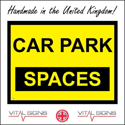 (300 x 200mm - 12 x 8, B - Magnetic - Vehicle Grade) VE332 Car Park Spaces Sign Vacant Empty ...