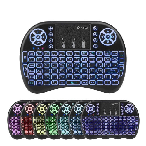 VONTAR Israel Hebrew English Language Mini Keyboard 2.4G i8 Wireless ...