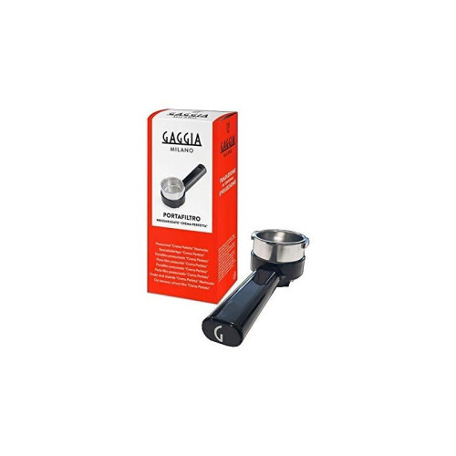 Gaggia Perfect Crema Pressurised Filterholder with G Logo- Black/Steel ...