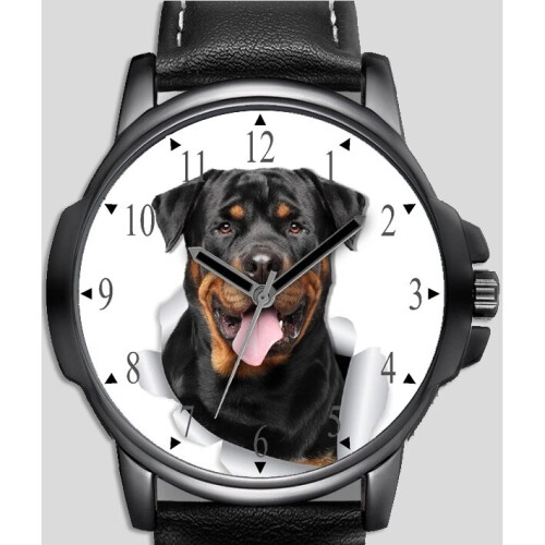 Dog Collection Smiling Rottweiler Unique Wrist Watch Fast Uk on OnBuy