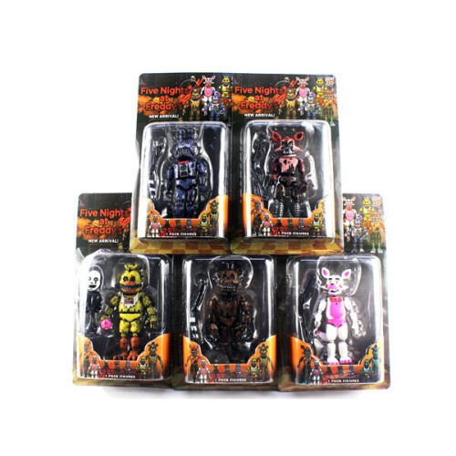 All 5 FNAF Five Nights At Freddys Action Figures Withered Boxed Gifts Chica Bonnie on OnBuy