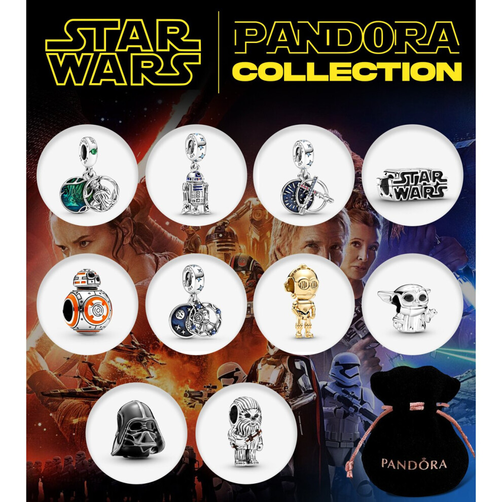 Pandora Star Wars S925 Dangle Charms With Pouch