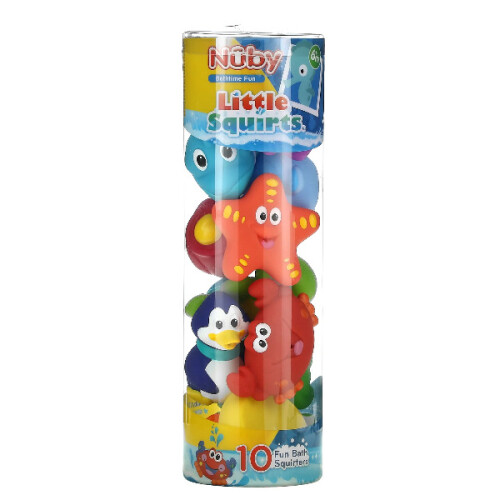 Nuby Little Squirts Fun Bath Squirters 6 Months 10 Pieces on OnBuy