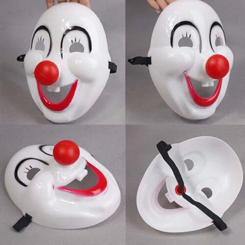 Halloween Fancy Dress Party Mask Red Nose Clown Masquerade Mascaras ...