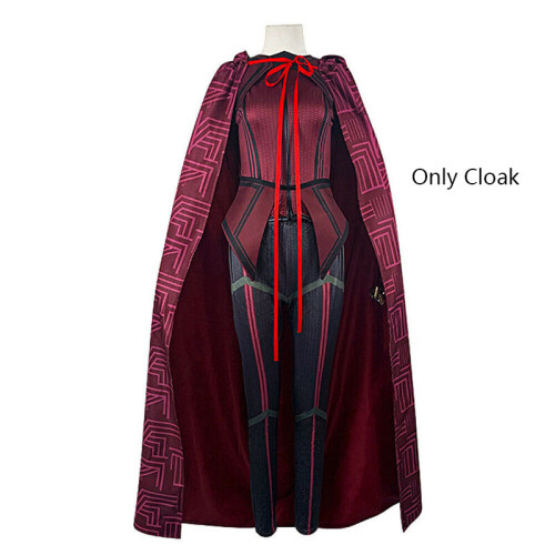 (Cloak, 2XL) Wanda Vision Scarlet Witch Cosplay Costume Set Outfits ...