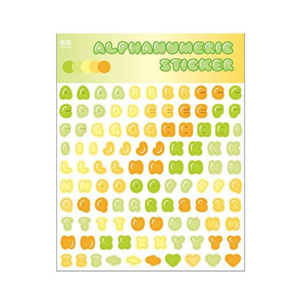 Alphabet Letter Stickers 2 Sheet Self Adhesive Abc Sticker For Diy ...