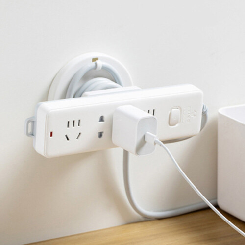 2Pcs Rotatable Socket Holder Wall Self-Adhesive Power Strip Holder Plug ...