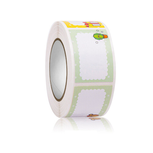 350 Pcs/roll Cute Name Labels Stickers 2.5x3.7CM Adhesive Custom Labels ...
