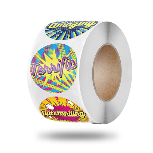 Reward Sticker Cute Cartoon Encouragement Word Teacher for Student ...