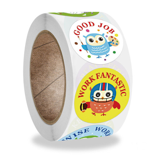 Lovely Cartoon Owl Stickers For School Reward Motivational Stickers ...