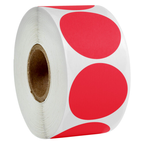 Color Code Point Label Sticker Red Blue Yellow Black Pink Brown ...