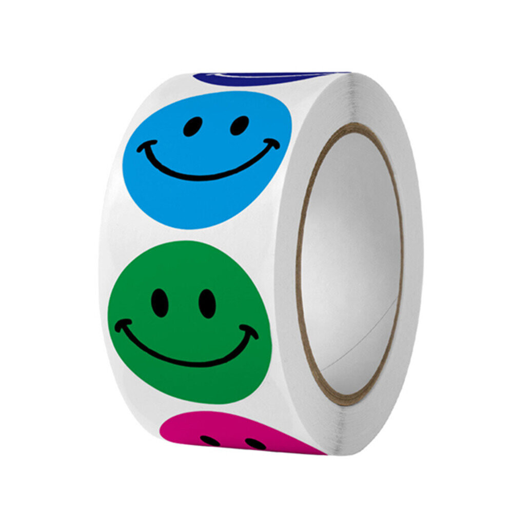 1 Inch Smiling Stickers Happy Face Stickers 4 Different Color Smile ...