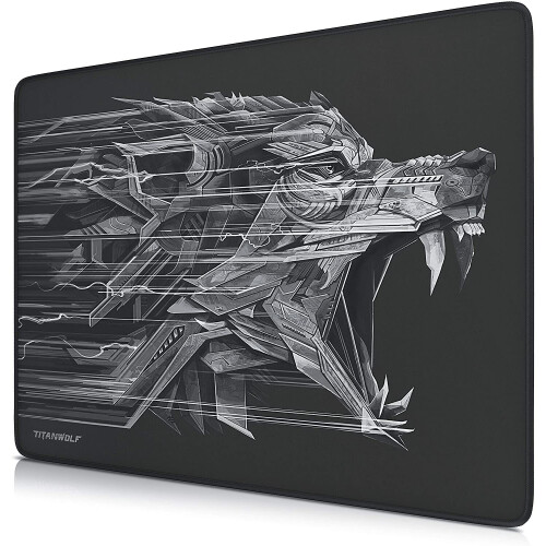 TITANWOLF XL Speed Gaming Mouse Pad - Mouse Mat 440 x 350 x 3mm - XXL ...