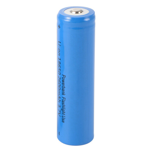 4pcs 18650 Rechargeable Battery 3.7V 2600mAh Blue for Flashlight ...