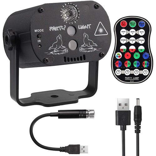 LED Party Lights DJ Disco Lights 60 Patterns Birthday Parties Wedding ...