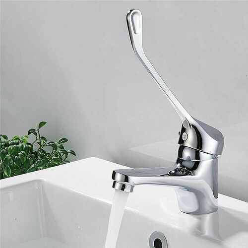 Modern Medical Extended Lever Elbow Operated Basin Tap on OnBuy