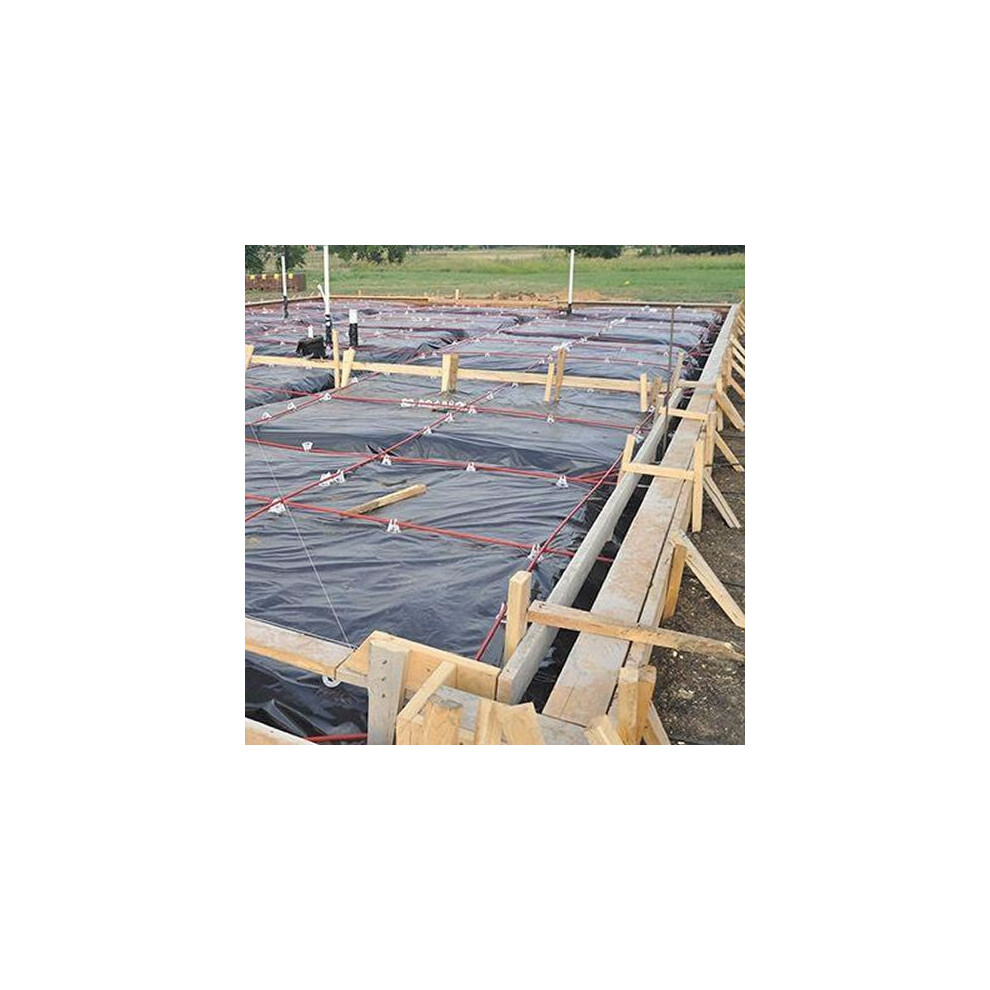 4M X 25M 500G Black Heavy Duty Polythene Plastic Building Dust Rubble ...