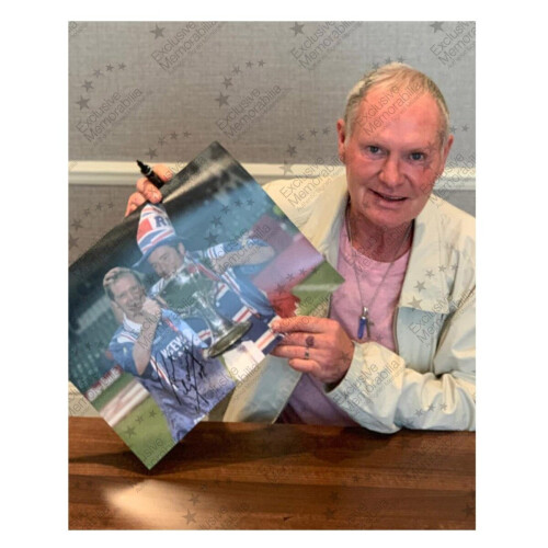 Paul Gascoigne And Ally McCoist Signed Rangers Photo. Deluxe Frame on OnBuy