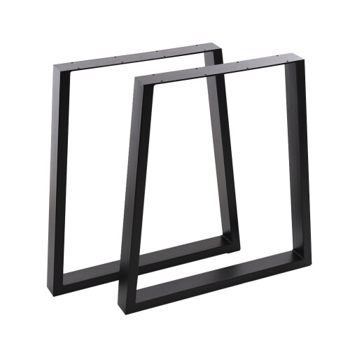 (L(20/29.5)*W7*H40) 2pcs Industrial Steel Table Legs Box Square Coffee ...