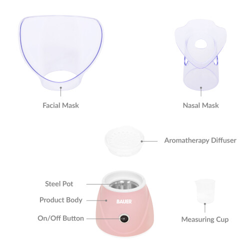 Bauer Professional 38689 Aqua Care Facial Steamer and Nasal Inhaler on ...