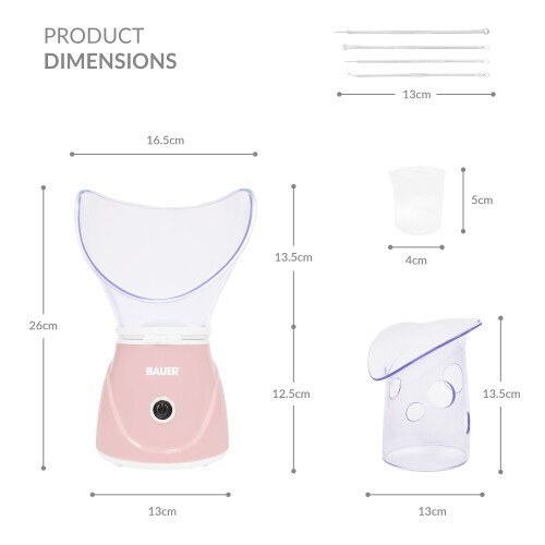 Bauer Professional 38689 Aqua Care Facial Steamer and Nasal Inhaler on ...