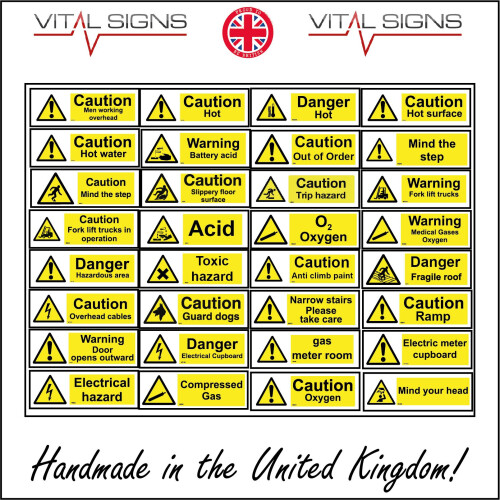 (150 x 50mm - 6 x 2, F - 5mm Heavy Duty Foamex Foamboard) WSLL1 Warning ...