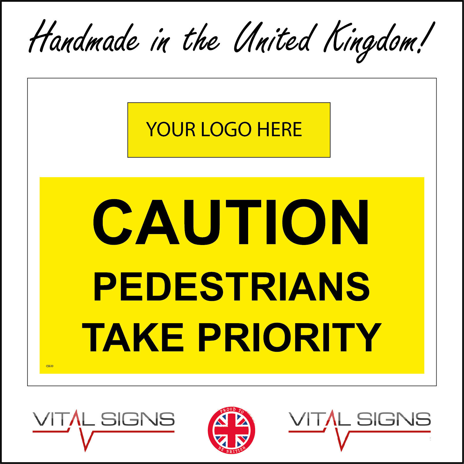 (150 x 100mm - 6 x 4, E - 3mm Standard Foamex Foamboard) CS534 Caution ...