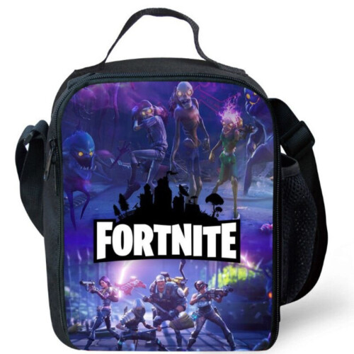 (16) Fortnite Battle Royale School Student Bag Girls Boys Snack Bags ...