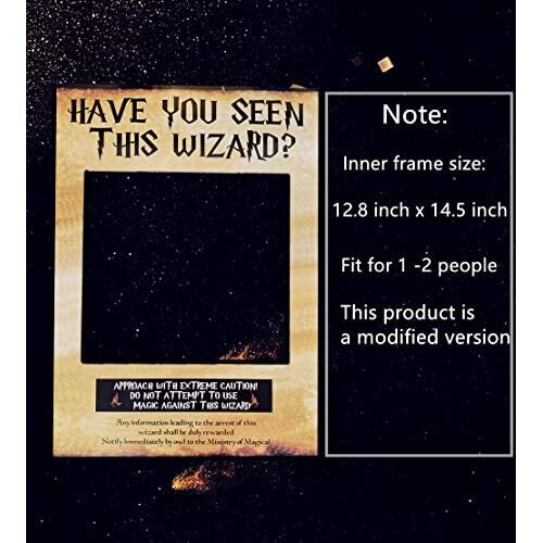 JeVenis Wizard Photo Booth Frame, Have You Seen This Wizard Photo Booth ...