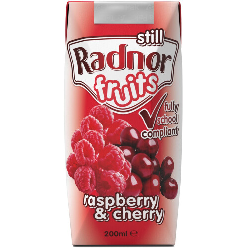 Radnor Fruits Raspberry and Cherry Cartons - 24x200ml on OnBuy