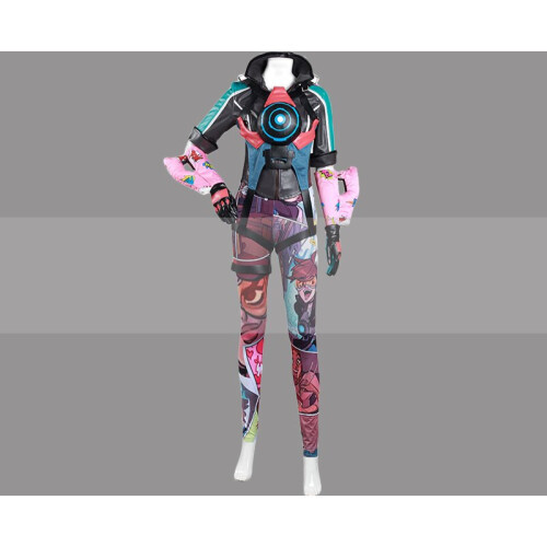 Overwatch Comic Book Tracer Skin Cosplay Costume on OnBuy