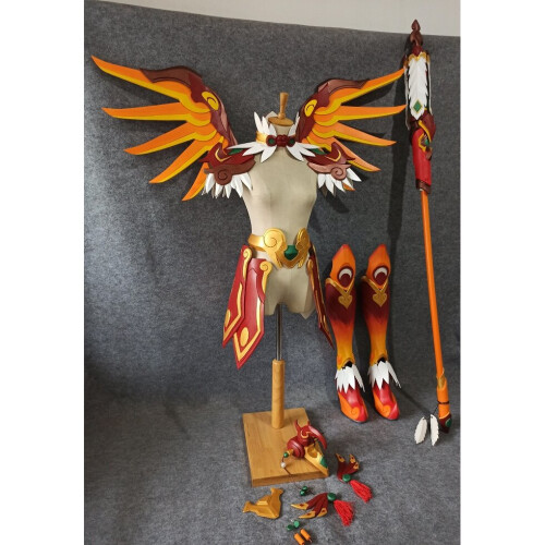 Overwatch Mercy Skin Zhuque Cosplay Wings Armor Staff on OnBuy