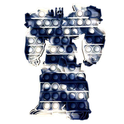 (Blue&White) Popit Toy Fidget Transformers Optimus Prime Decompression ...