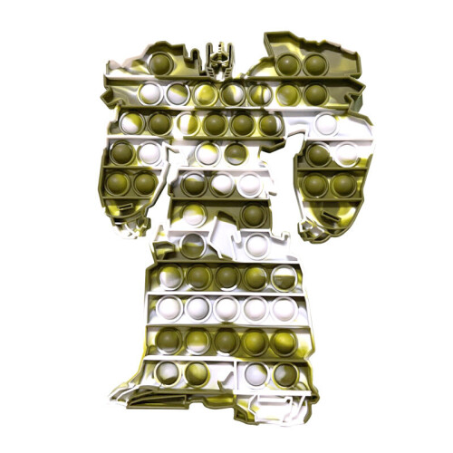 (Green&White) Popit Toy Fidget Transformers Optimus Prime Decompression ...